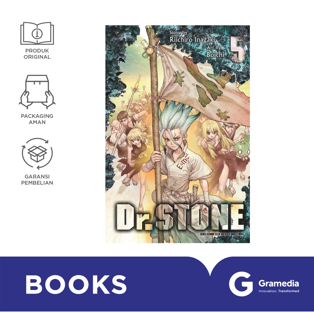 Jual Komik Dr. Stone 05 (RIICHIRO INAGAKI) | Shopee Indonesia