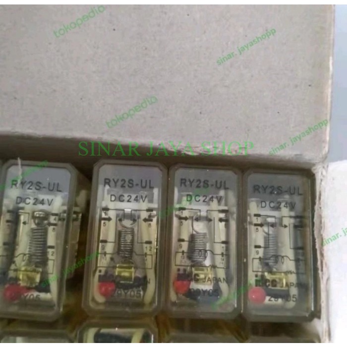 Jual Relay RY2S-UL DC24V IDEC 8 Kaki 2 Pole / Relay IDEC RY2S-UL DC24V ...