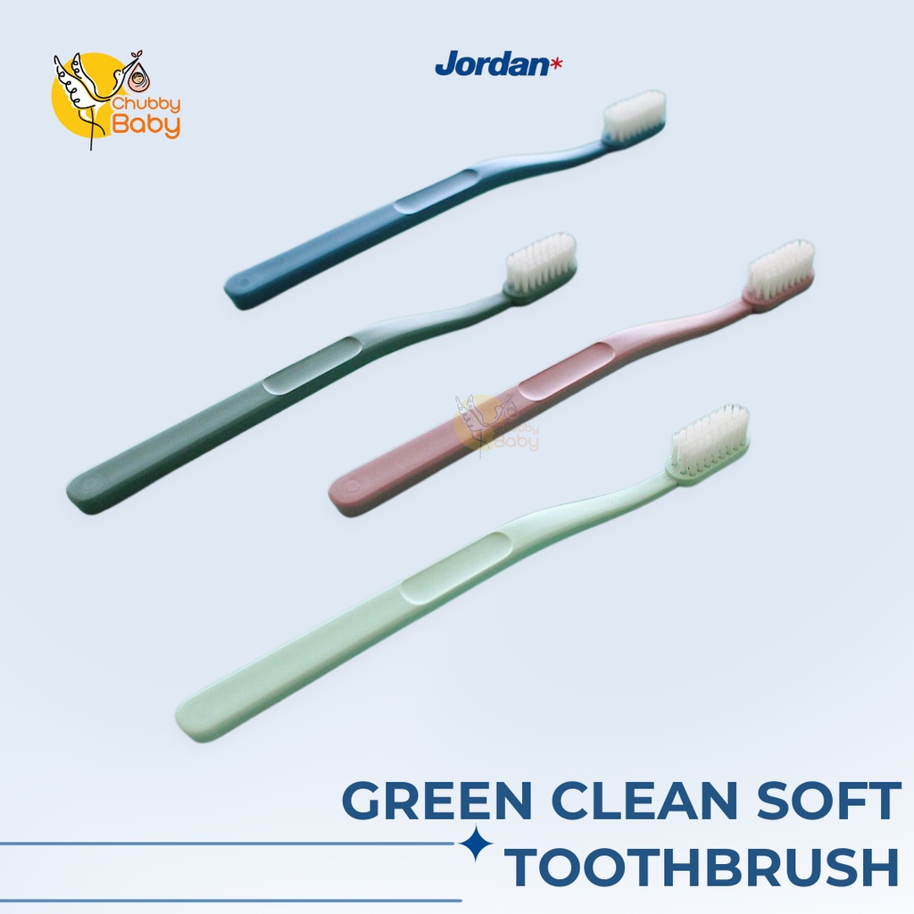 Jual Jordan Oral Care Green Clean Soft Toothbrush | Sikat Gigi Dewasa ...