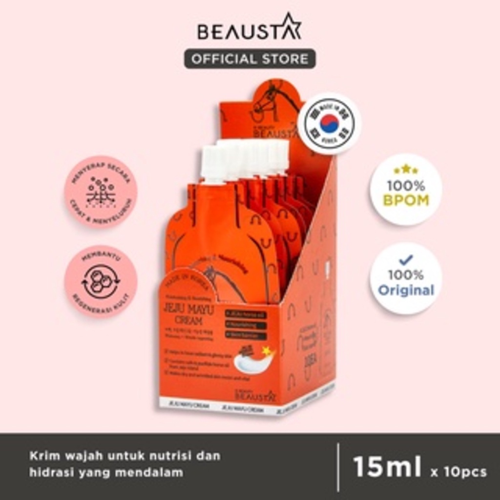 Jual BEAUSTA Jeju Mayu Cream (15ml x 10pcs) - Moisturizer kulit kering ...