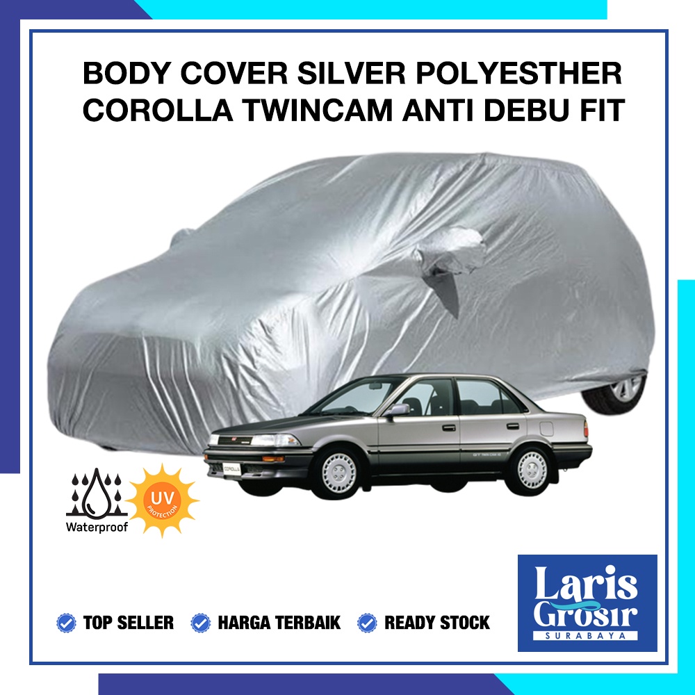 Jual Body Cover Mobil Penutup Mobil Corolla Twincam Polyester Laris ...