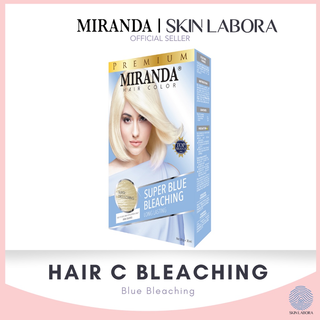Jual MIRANDA - Hair Color Super Blue Bleaching 30 ml | Shopee Indonesia