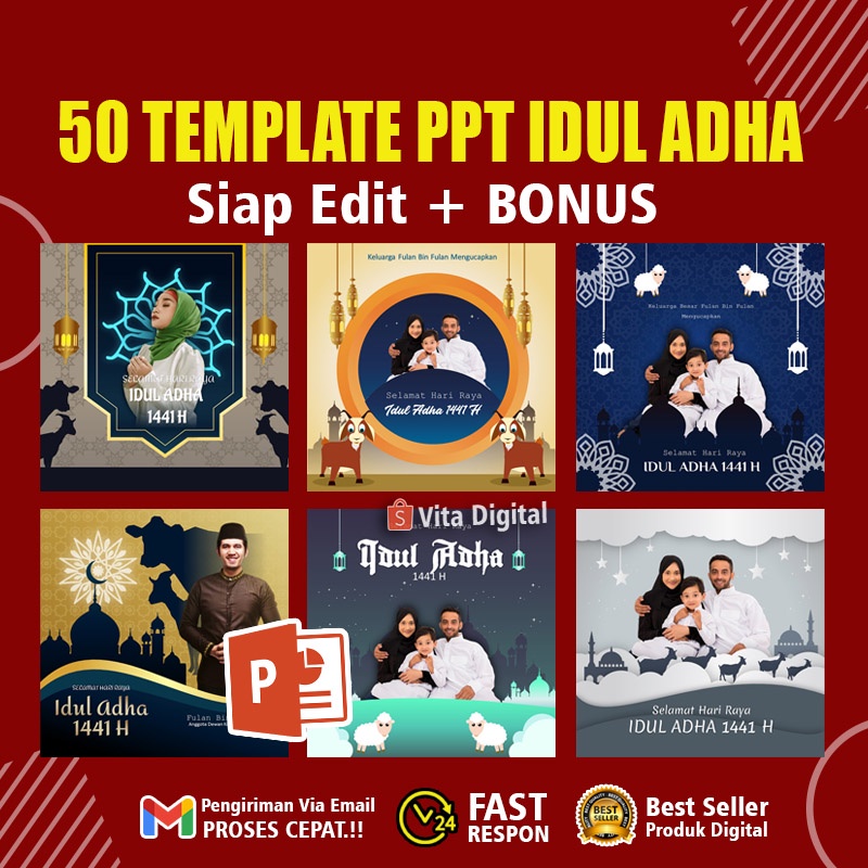 Jual 50+ Template PPT IDUL FITRI / ADHA PREMIUM + Bonus - Jidan Shoppu ...