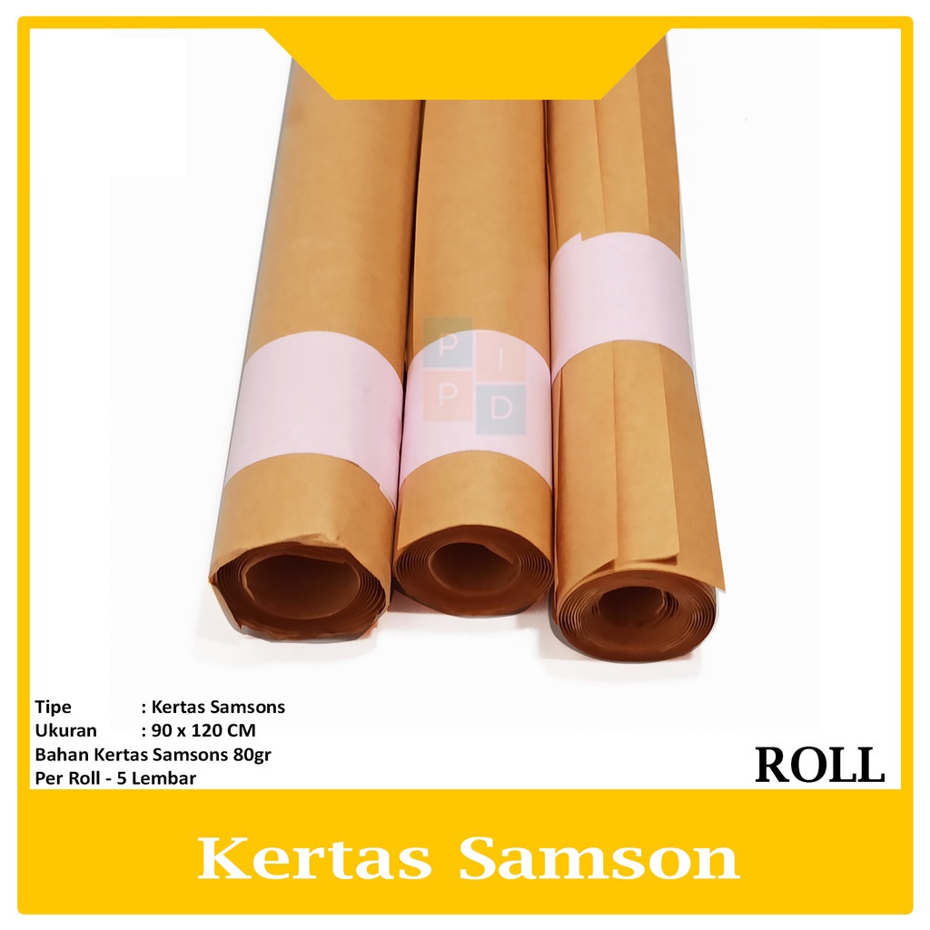 Jual SAMSON - Kertas Coklat 90 x 120 CM - 5 Lembar - Roll | Shopee ...