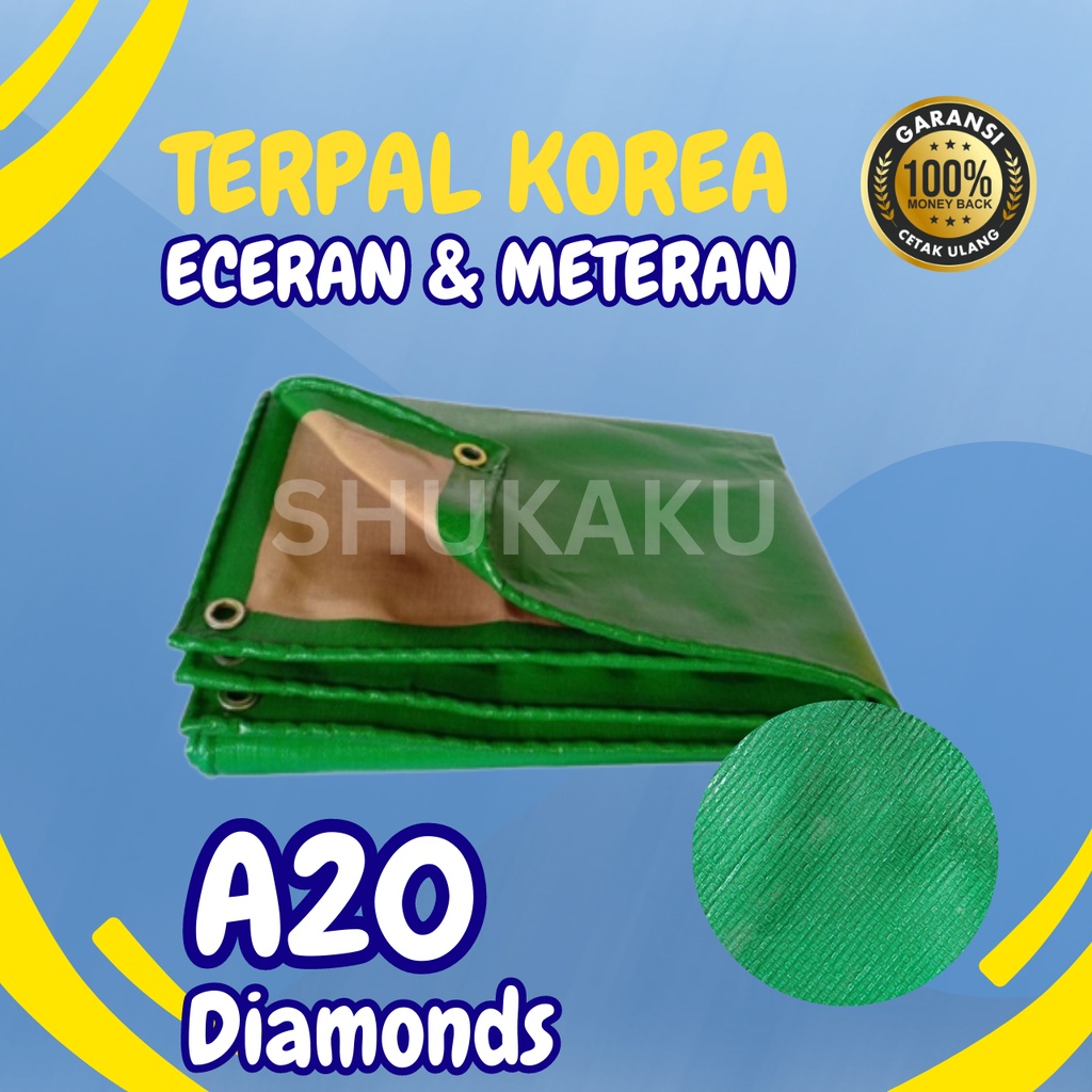Jual Terpal Korea A20 HIJAU Plastik Tebal Meteran Lembaran Custom ...