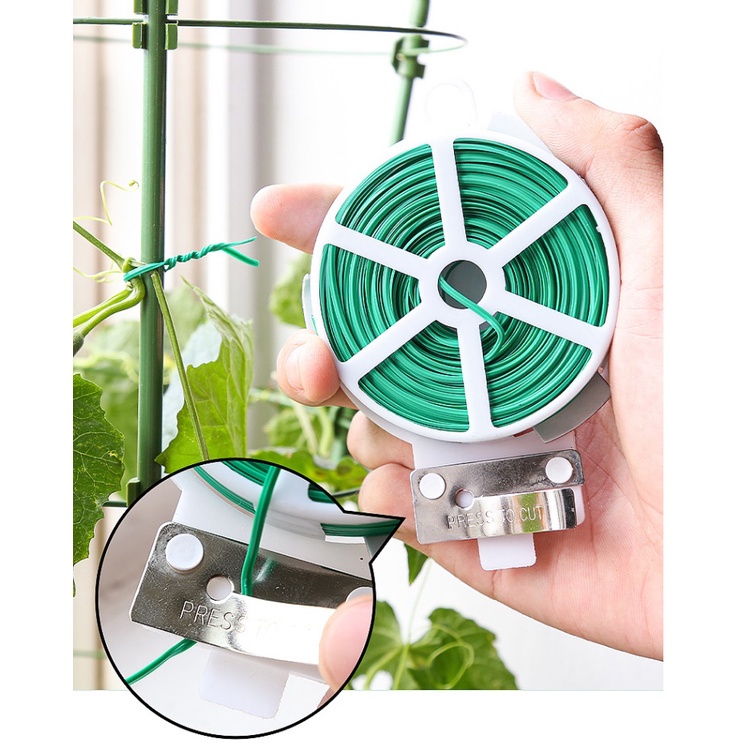 Jual Kawat Pengikat / Twist Tie Cable / Kawat Pengikat Tanaman 50 Mtr ...