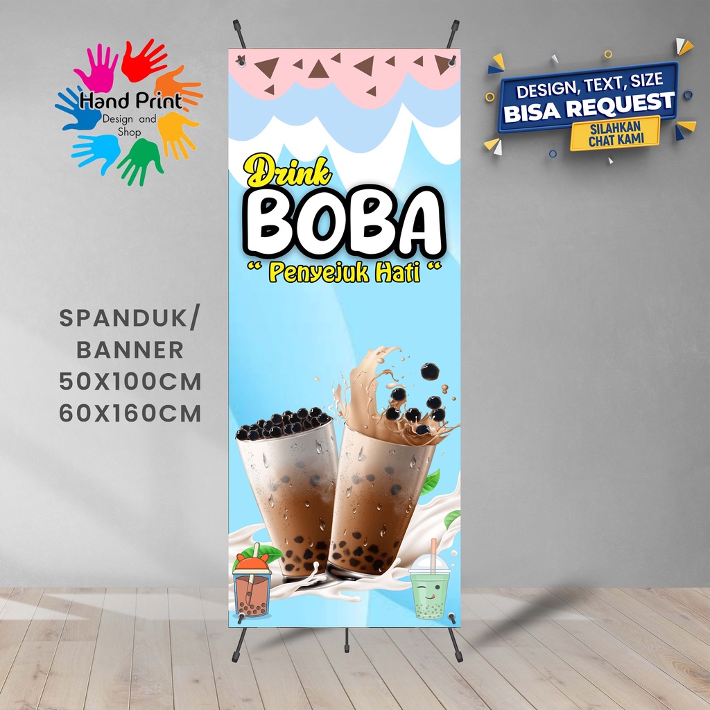 Jual Spanduk Banner Es Boba D Gratis Memesan Desain | Shopee Indonesia
