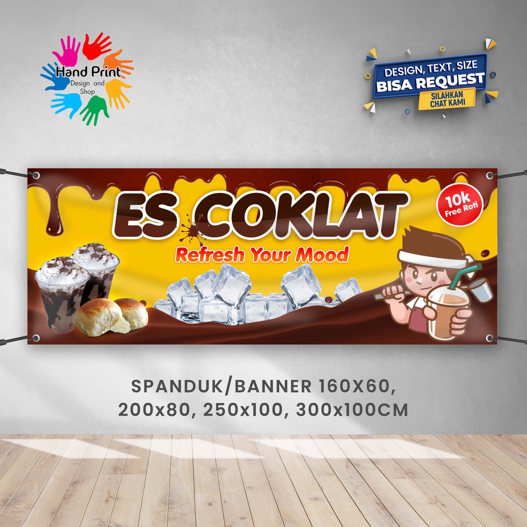 Jual Spanduk Banner Es Coklat Cocol Roti C Gratis Memesan Desain ...