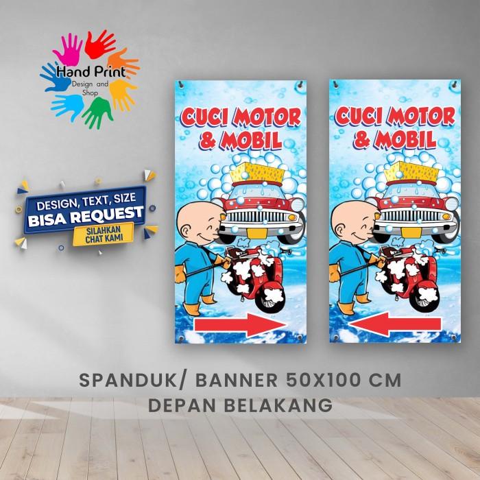 Jual SPANDUK BANNER Steam Cucian Motor Dan Mobil A Satu Pasang | Shopee ...