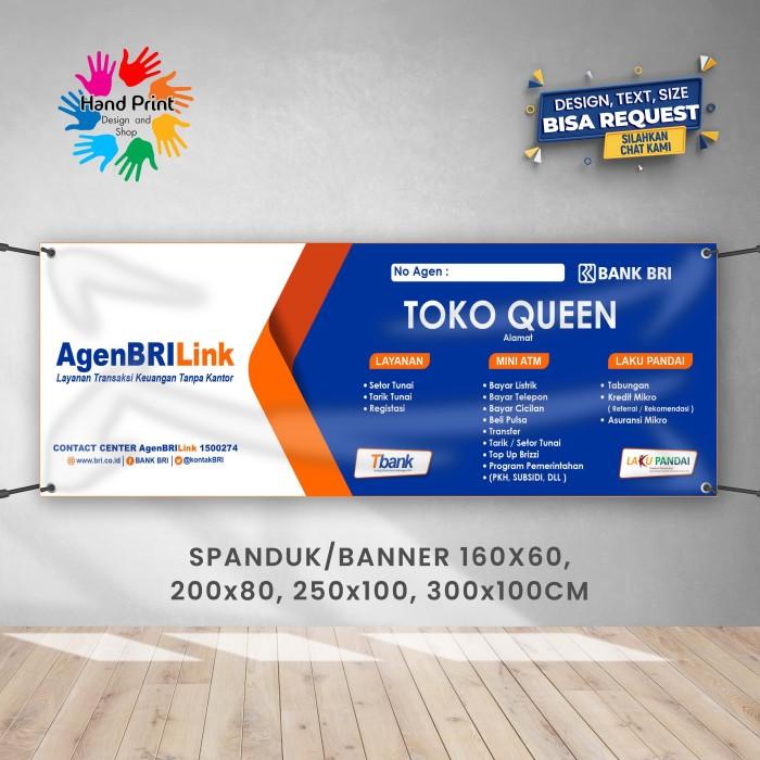 Jual SPANDUK BANNER Agen BRI Link Ukuran 300x100 CM | Shopee Indonesia