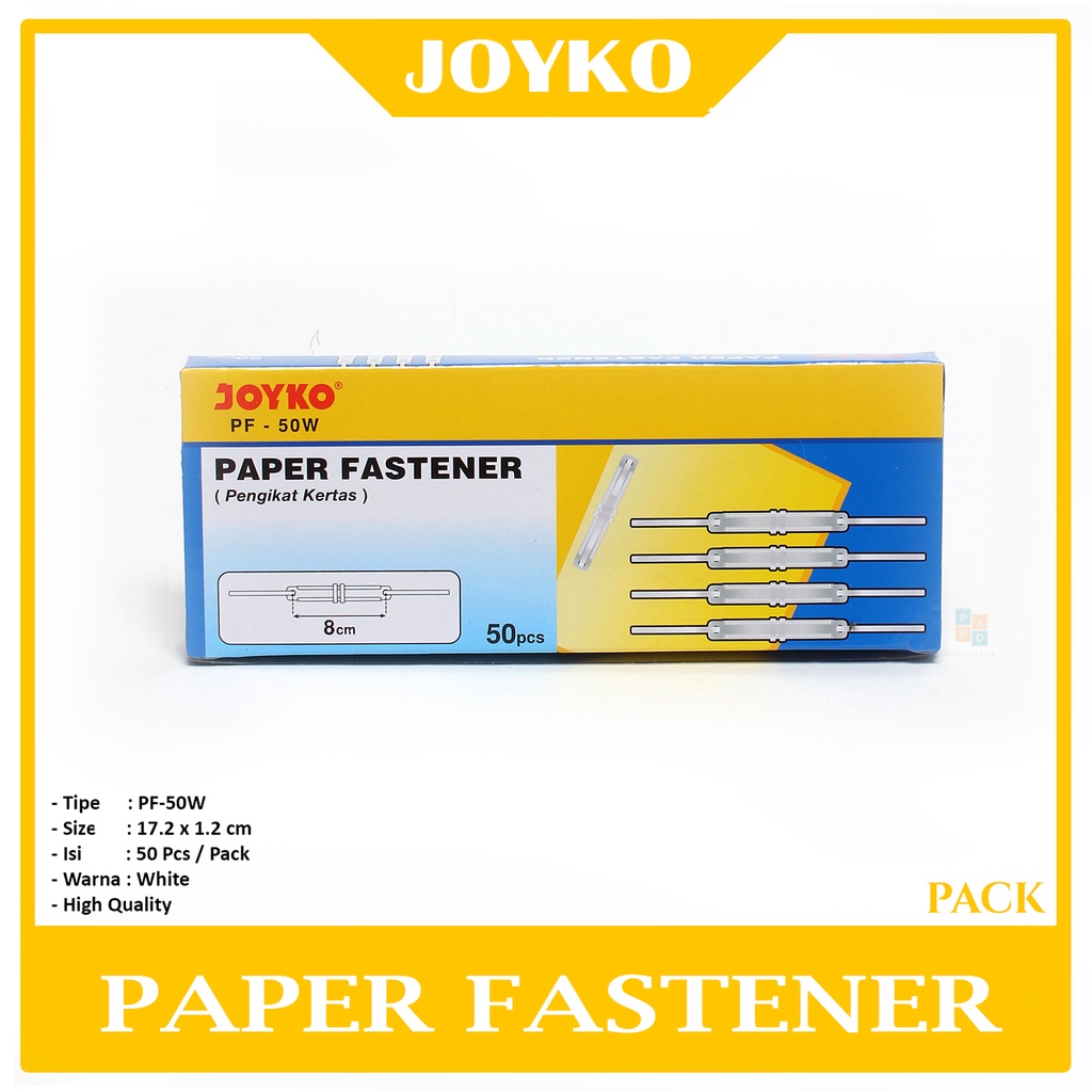 Jual JOYKO - Klip Paper Fastener - PF-50W Acco - Pack | Shopee Indonesia