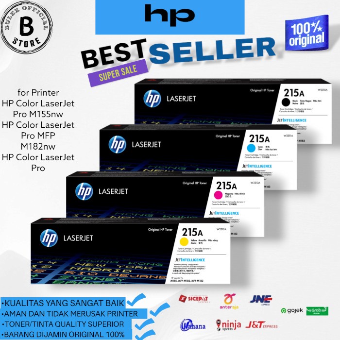 Jual Toner HP 215A Black-Cyan-Magenta-Yellow ORIGINAL 100% | Shopee ...