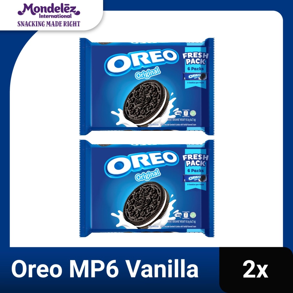 Jual OREO Rasa Original Multipack 6 (165.6g) x2 | Shopee Indonesia