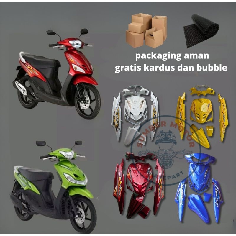 Jual full body halus yamaha mio smile sporty plus striping | Shopee ...
