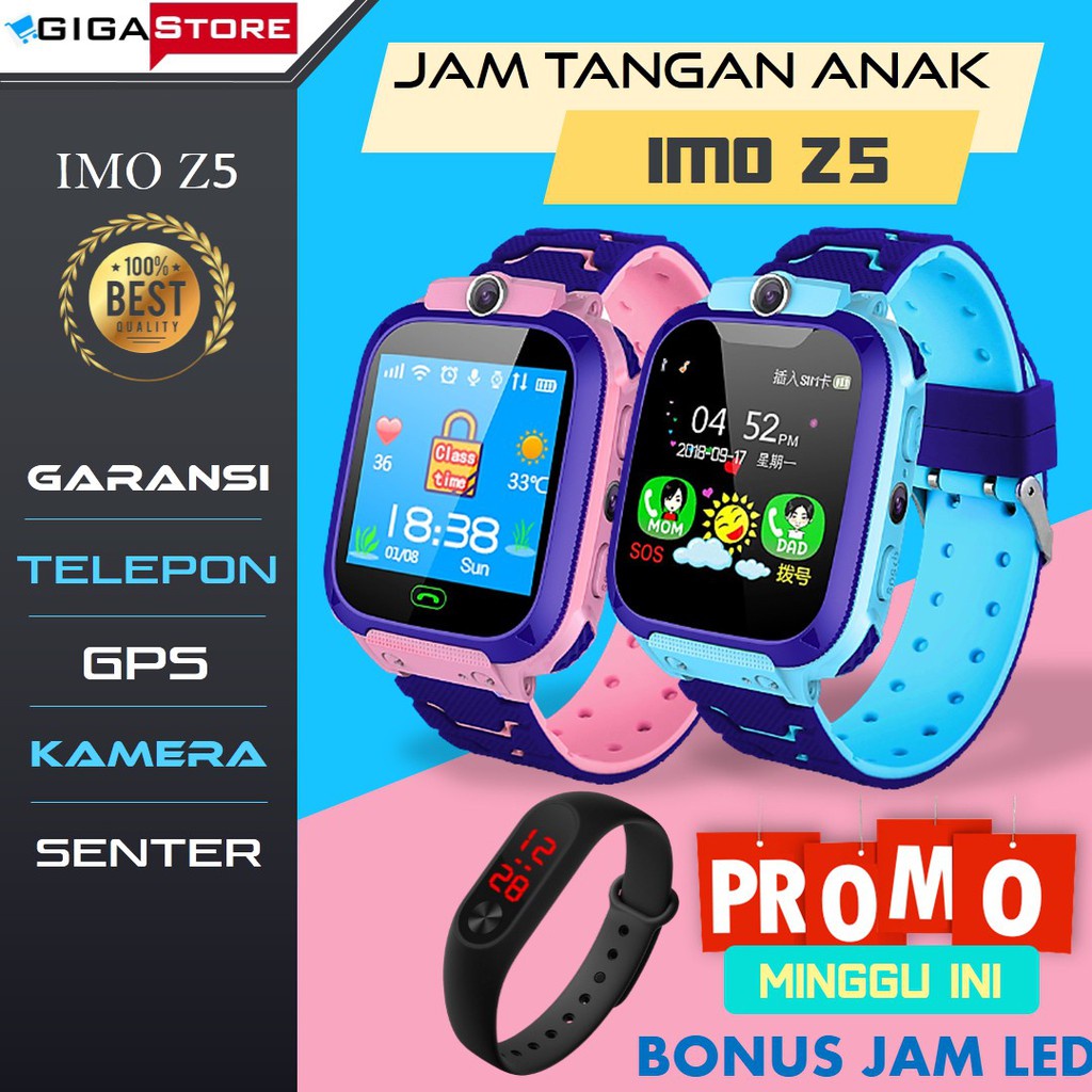 Jual SIAP COD Jam Tangan Imo Anak Z5 Imoo Smart Watch Aimo Eimo ...