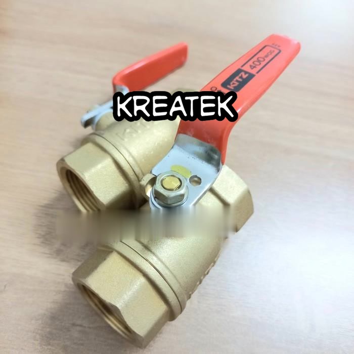 Jual Ball Valve Kuningan / Brass KITZ 1 inch 400 WOG 100% ORIGINAL Best Seller | Shopee Indonesia