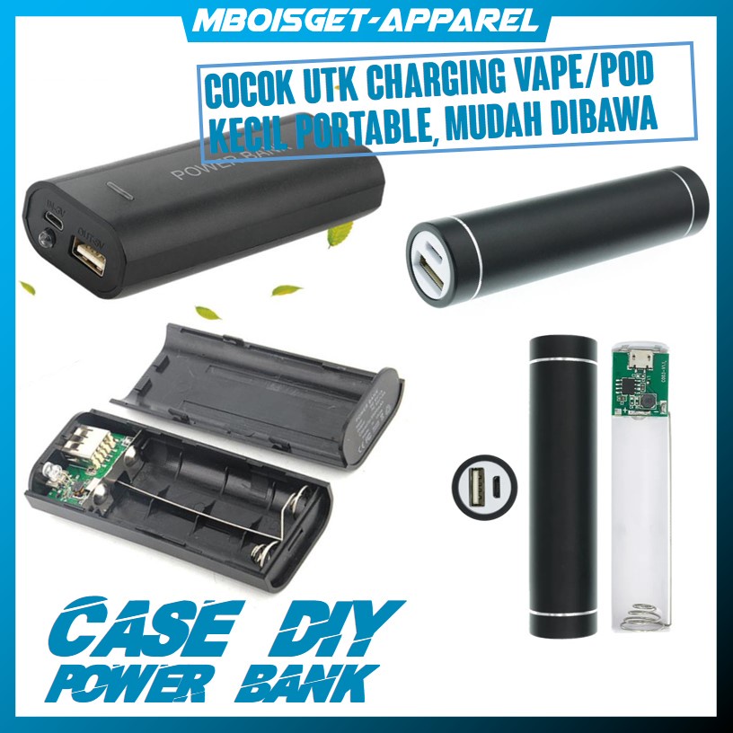 Jual MBOISGET - CASE POWER BANK DIY 1 SLOT 18650 PORTABLE MINI CHARGING ...