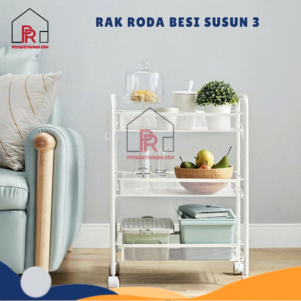 Jual Rak Besi Susun 3 - LB / Rak Multifungsi Stainless steel / Rak ...