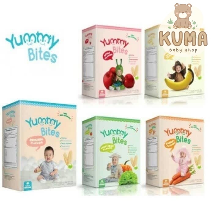 Jual Yummy Bites Rice Crackers / Biskuit Bayi 50 gr | Shopee Indonesia