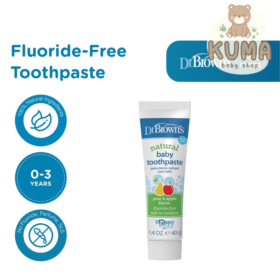 Jual Dr. Brown's Happy Teeth Fluoride-Free Toothpaste | Shopee Indonesia