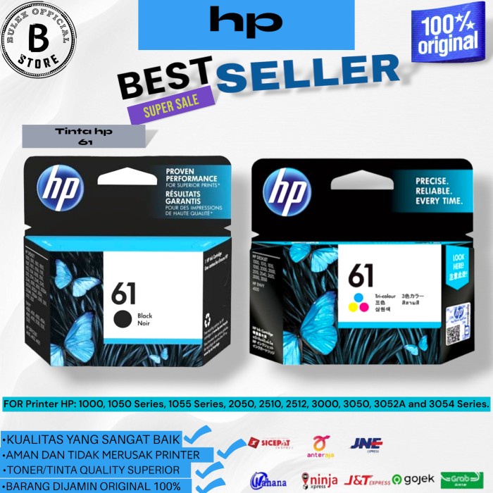 Jual Tinta HP 61 Black ORIGINAL 100% | Shopee Indonesia
