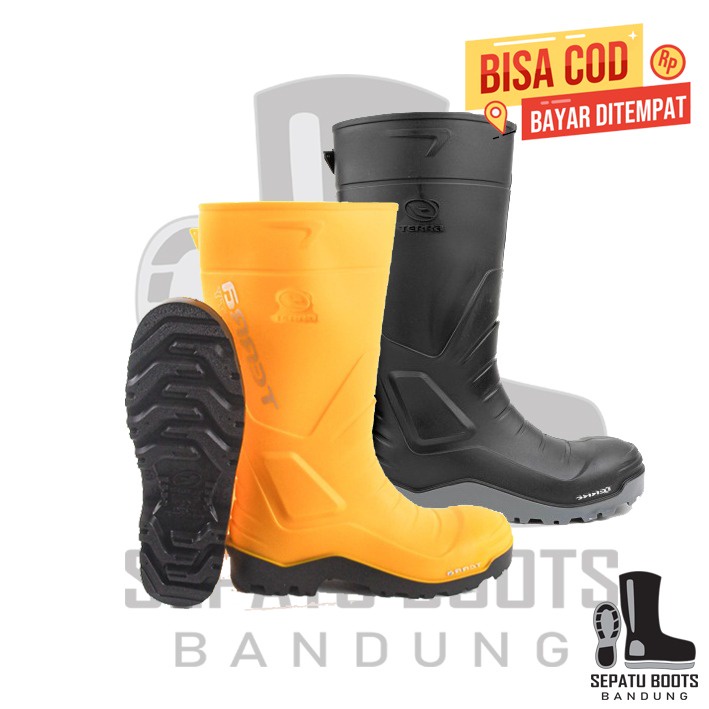 Jual Sepatu Boot Tinggi AP Boots TERRA SAFETY S4 Kuning Hitam Toe Cap ...