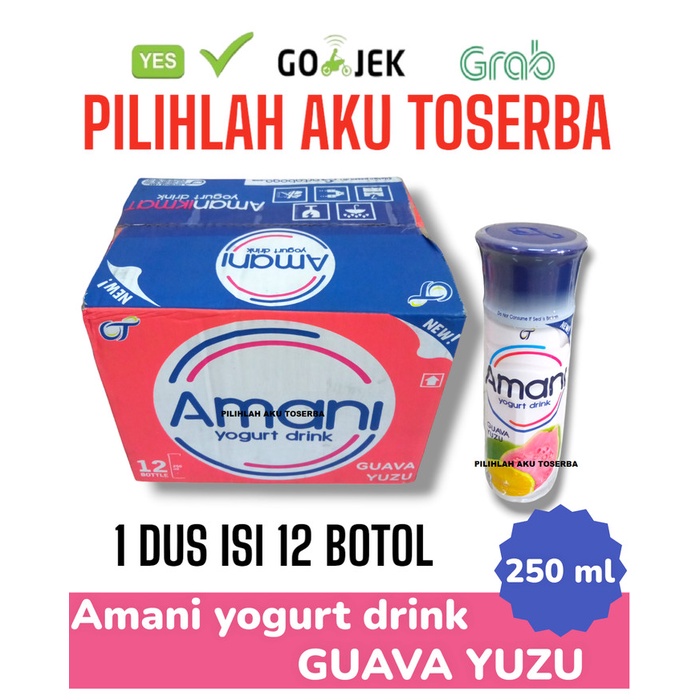 Jual AMANI Yogurt Drink GUAVA YUZU 250 ml - ( HARGA 1 DUS ) | Shopee Indonesia