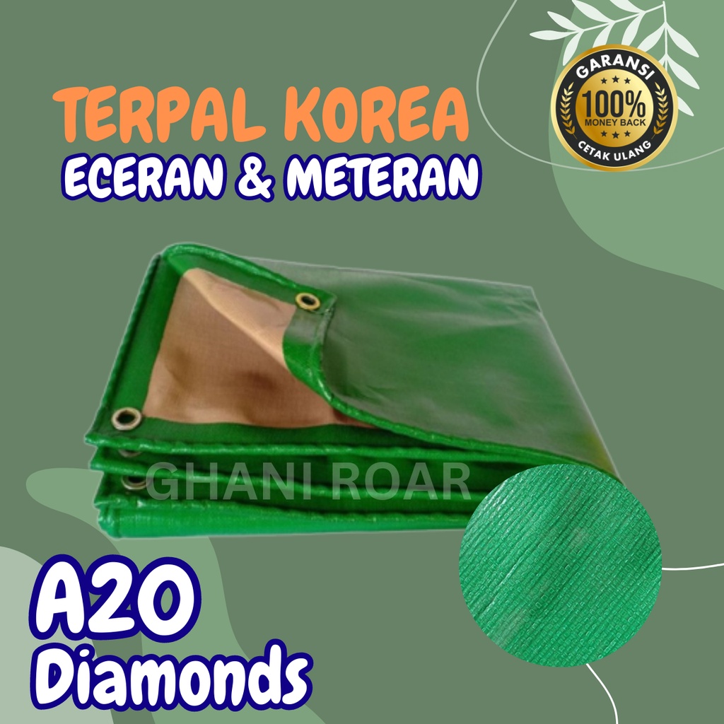 Jual Terpal Korea A20 HIJAU Plastik Tebal Meteran Lembaran Custom ...