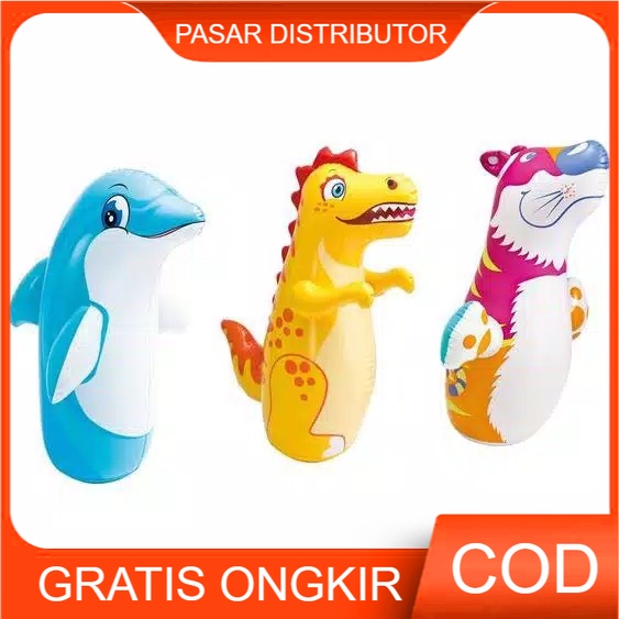 Jual Pasar Distributor Samsak Tinju Intex44669 3D Bop Bags Animal Dino ...