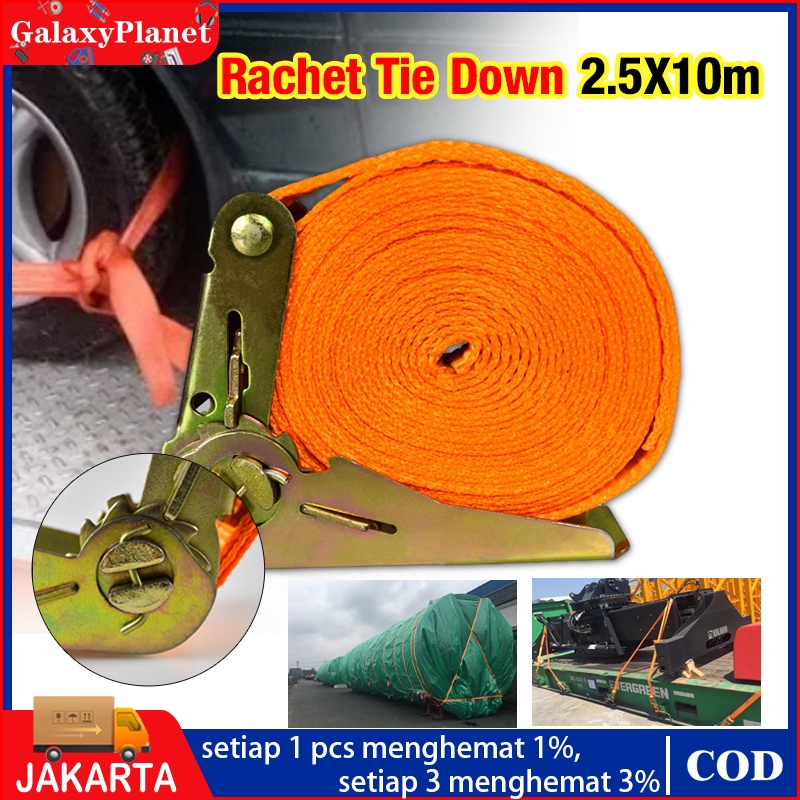 Jual Tali Pengikat Barang Motor Rachet Tie Down Motor Ratchet Tie Down ...