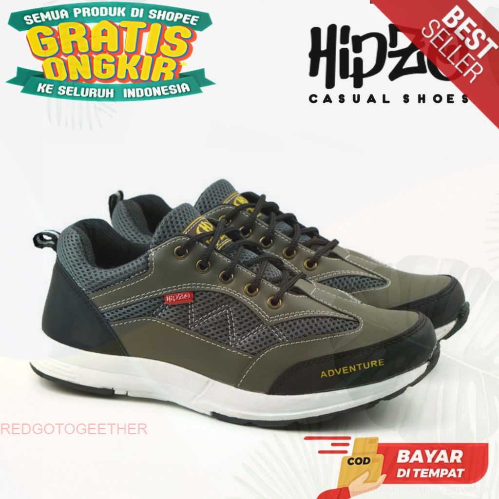 Jual Sepatu Merk Hipzo Pria ORI1 M039 Formal Sneakers Casual Kerja ...