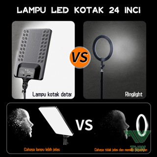 Jual TNW Lampu Fotografi 24" LED Video Light Lampu Studio Produk Paket ...