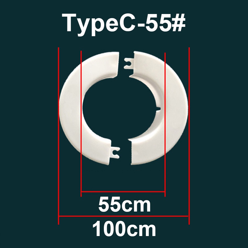 Jual Penutup Lubang Dinding Pipa AC Wall Hole Cover Dempul Padat ...