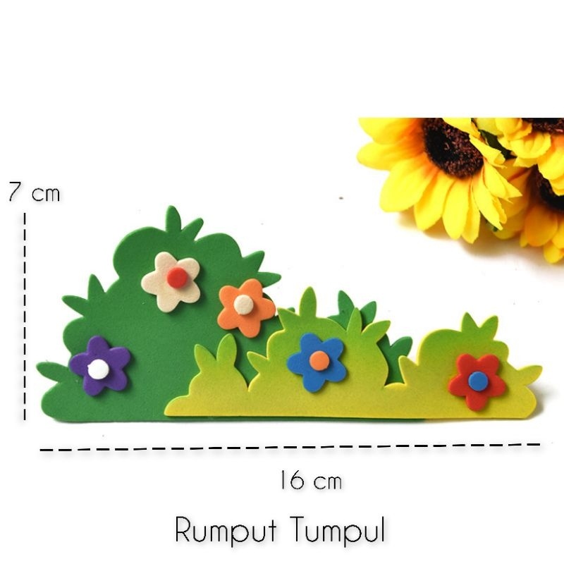 Jual Hiasan RUMPUT 1 Eva Foam Bunga Rumput Daun Pohon Spon - Best ...