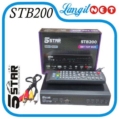 Jual SETBOX DVB T2 TV ANALOG TO TV DIGITAL 5STAR STB200 | Shopee Indonesia