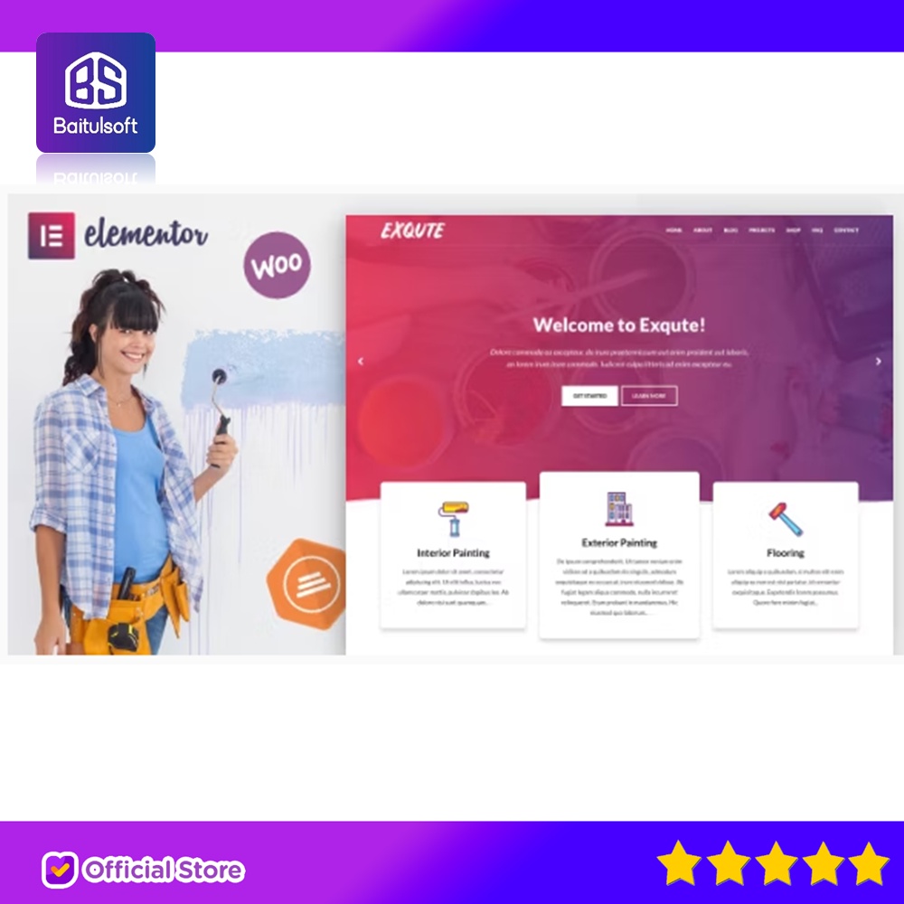 Jual EXQUITE-TEMA PERUSAHAAN PENGECATAN DAN PELUKIS BY BAITULSOFT ...
