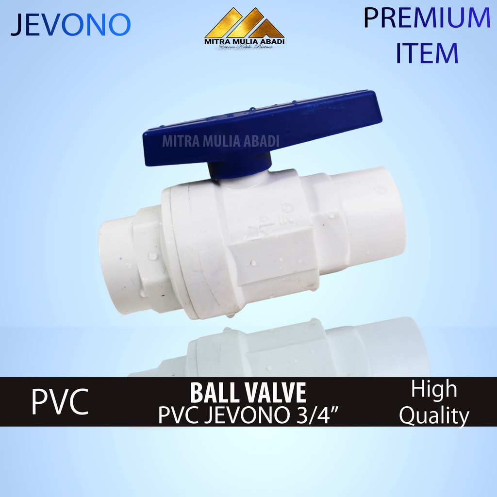 Jual Ball Valve PVC / Stop Kran PVC 3/4" JEVONO | Shopee Indonesia