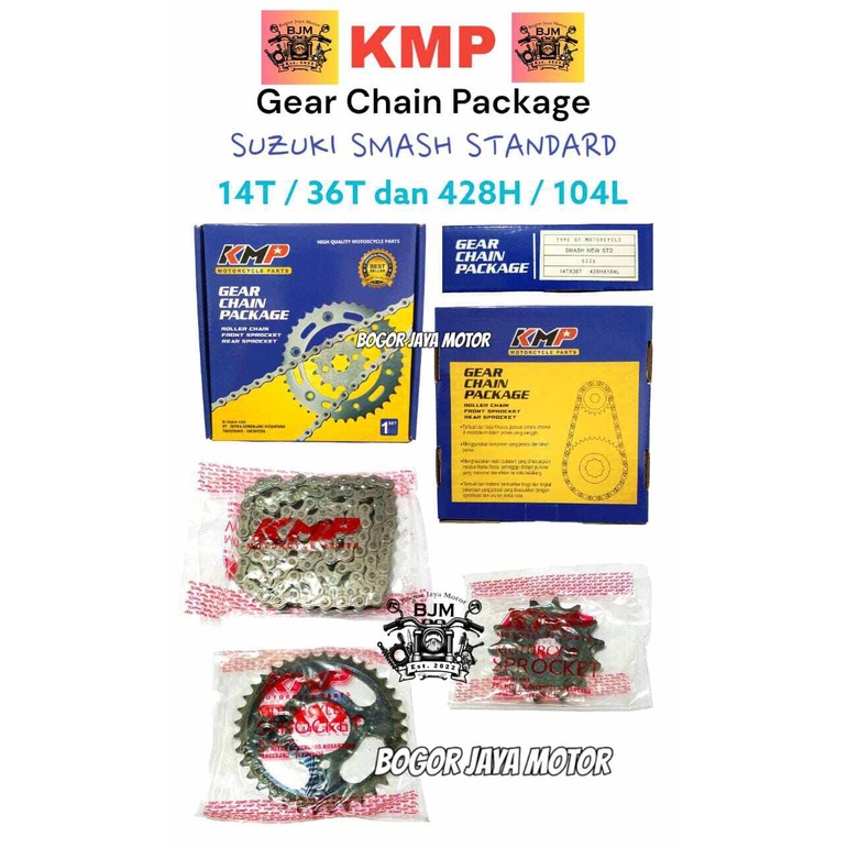 Jual 1 SET KMP GEARSET SUZUKI SMASH NEW STANDARD GIRSET SMASH NEW GEAR ...