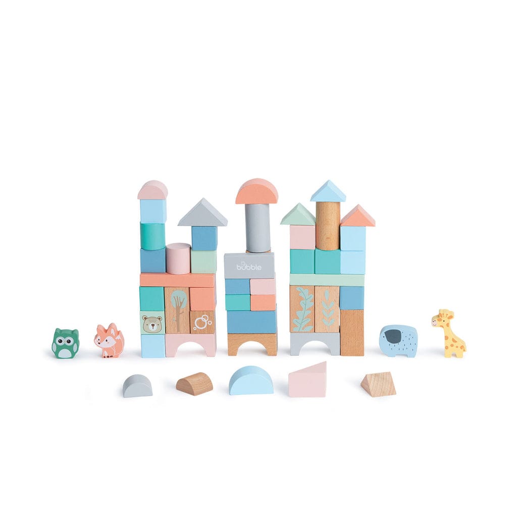 Jual Bubble Wooden Activity Blocks / Mainan Balok Kayu Wooden | Shopee ...
