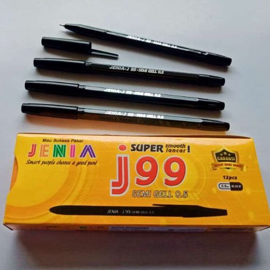 Jual BALLPOINT, BOLPEN, POLPEN, PULPEN JENIA J99 HITAM (ecer/satuan) | Shopee Indonesia