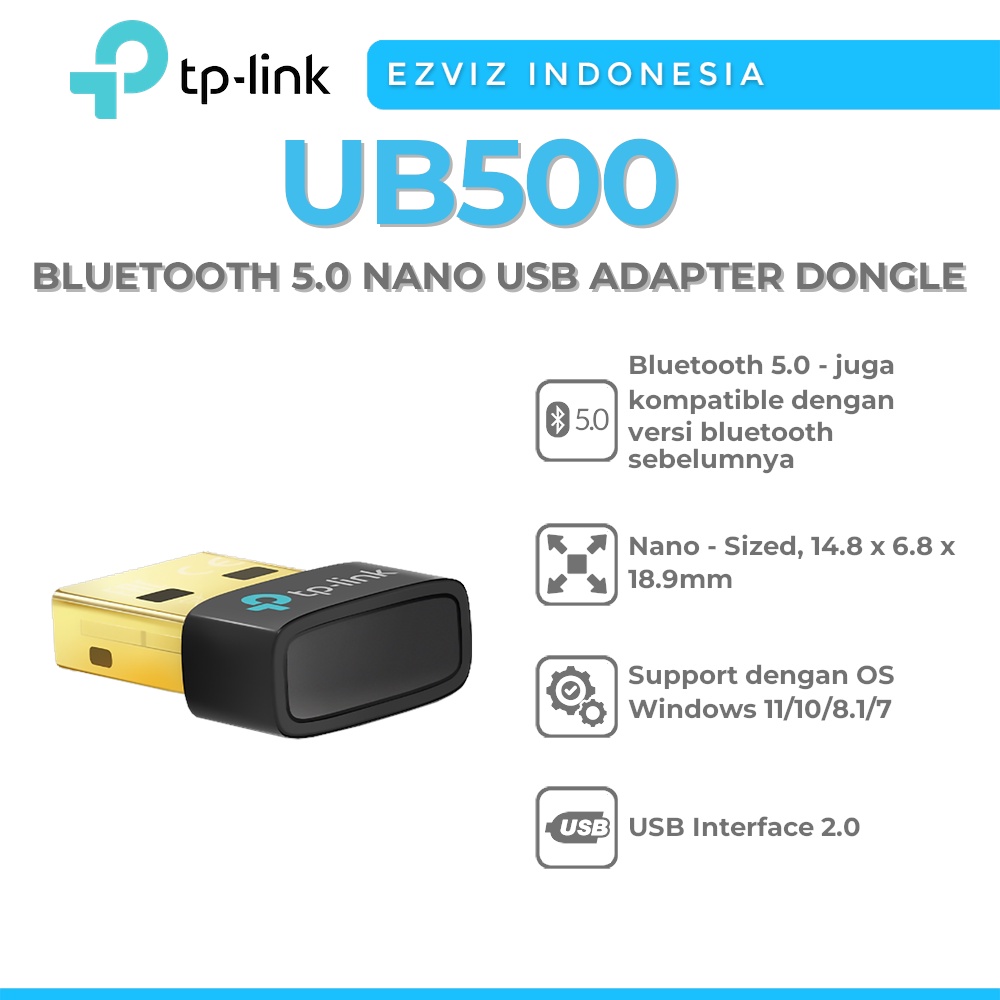 Jual TP-LINK UB500 BLUETOOTH 5.0 NANO USB ADAPTER DONGLE GARANSI RESMI ...