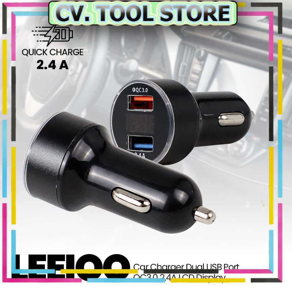 Jual TOOL STORE - Leeioo Car Charger Dual USB Port Fast Charging QC 3.0 2.4A - LE001 | Shopee ...