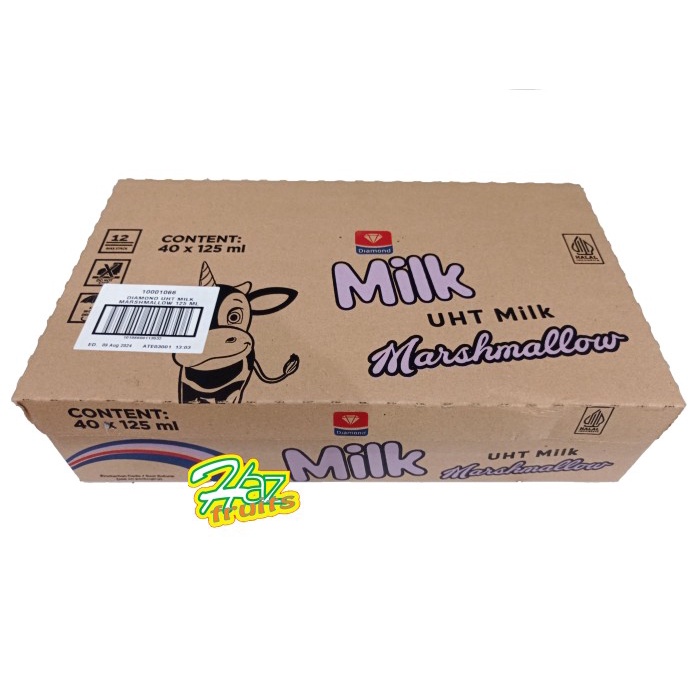 Jual UHT Milk Diamond|Susu UHT 125 ml x 40 pcs ( 1 Karton ) | Shopee Indonesia