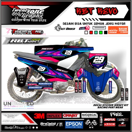 Jual DECAL RBT RBT Revo Absolute Fi Injeksi rc STICKER TRAIL CUSTOM ...