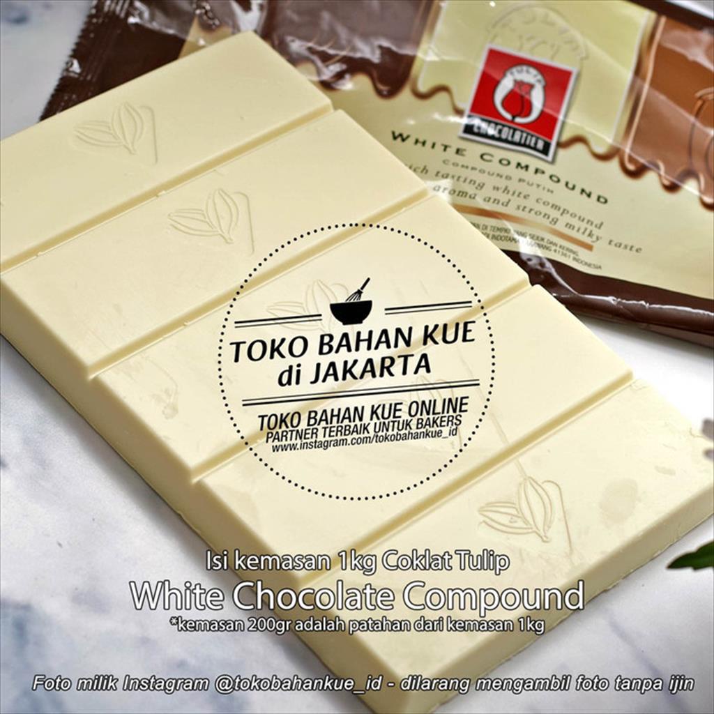 Jual Tulip White Compound 200gr Coklat Putih Batang Cokelat Murah ...