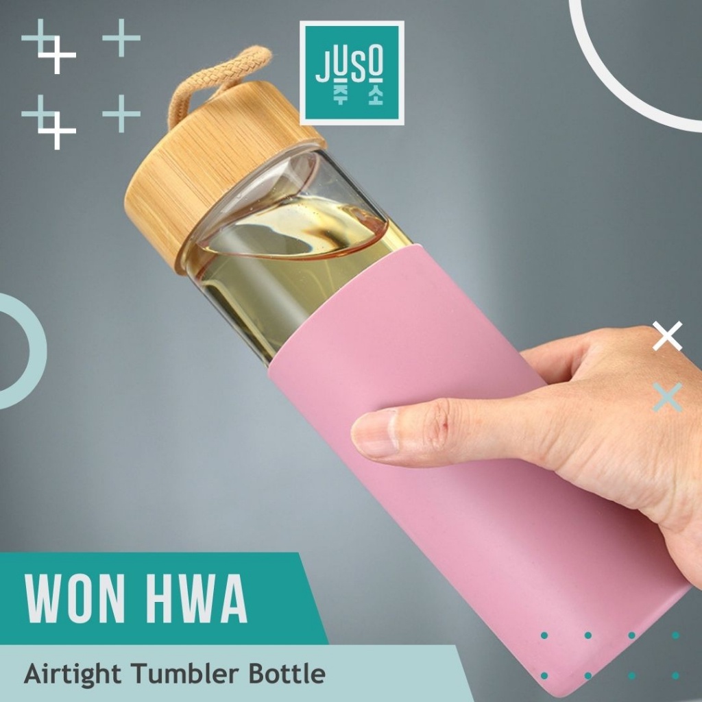 Jual 【JUSO】WON HWA Botol Minum Kopi Teh Colorful Botol Anti Slip Coffee ...