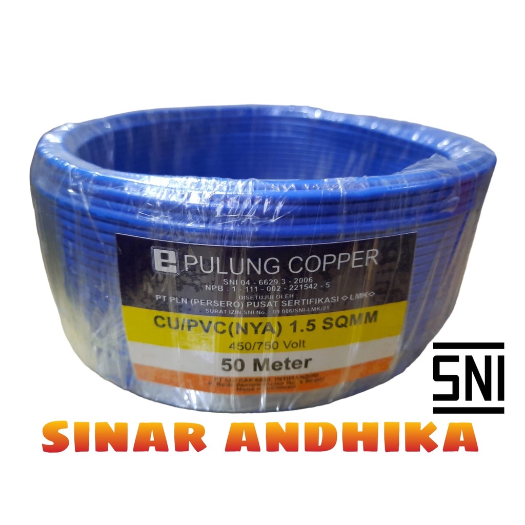 Jual KABEL PULUNG COPPER NYA 1 X 1.5 MM 1 ROLL KAWAT TEMBAGA ISI 1 ...