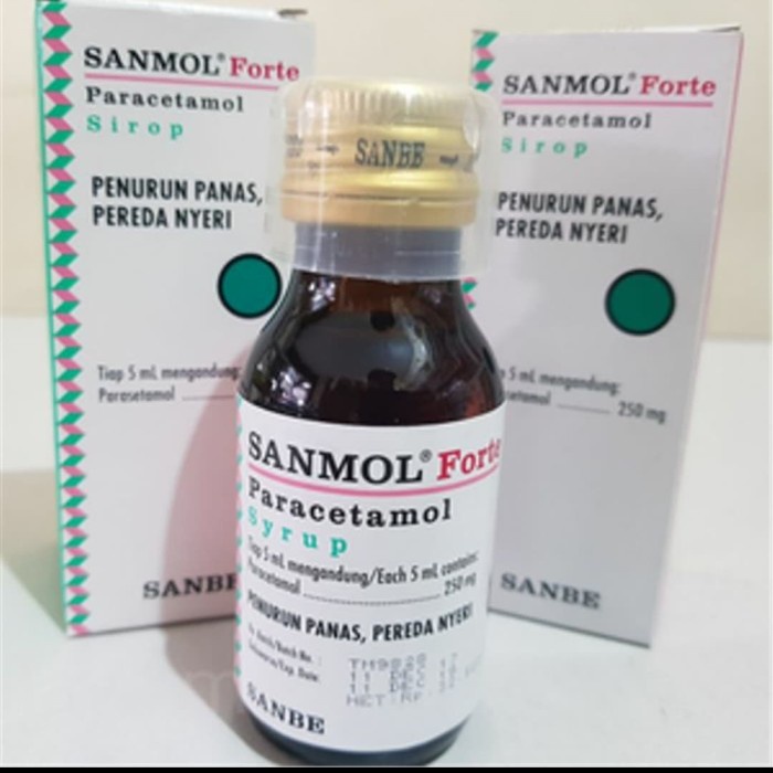 Jual Sanmol Forte Syrup 60ml/ Penurun Panas&Pereda Nyeri | Shopee Indonesia