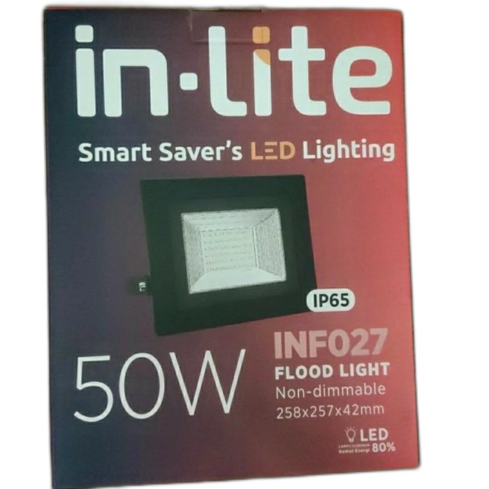 Jual Inlite Flood Light 50 Watt INF027 Lampu Sorot In-Lite 50Watt Tembak | Shopee Indonesia