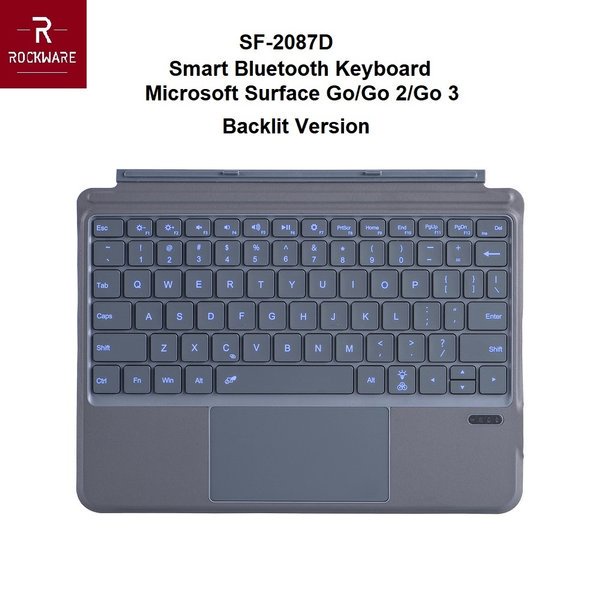 Jual GROSIRUNIK99 ROCKWARE RW-2087D - Bluetooth Backlight Keyboard for ...